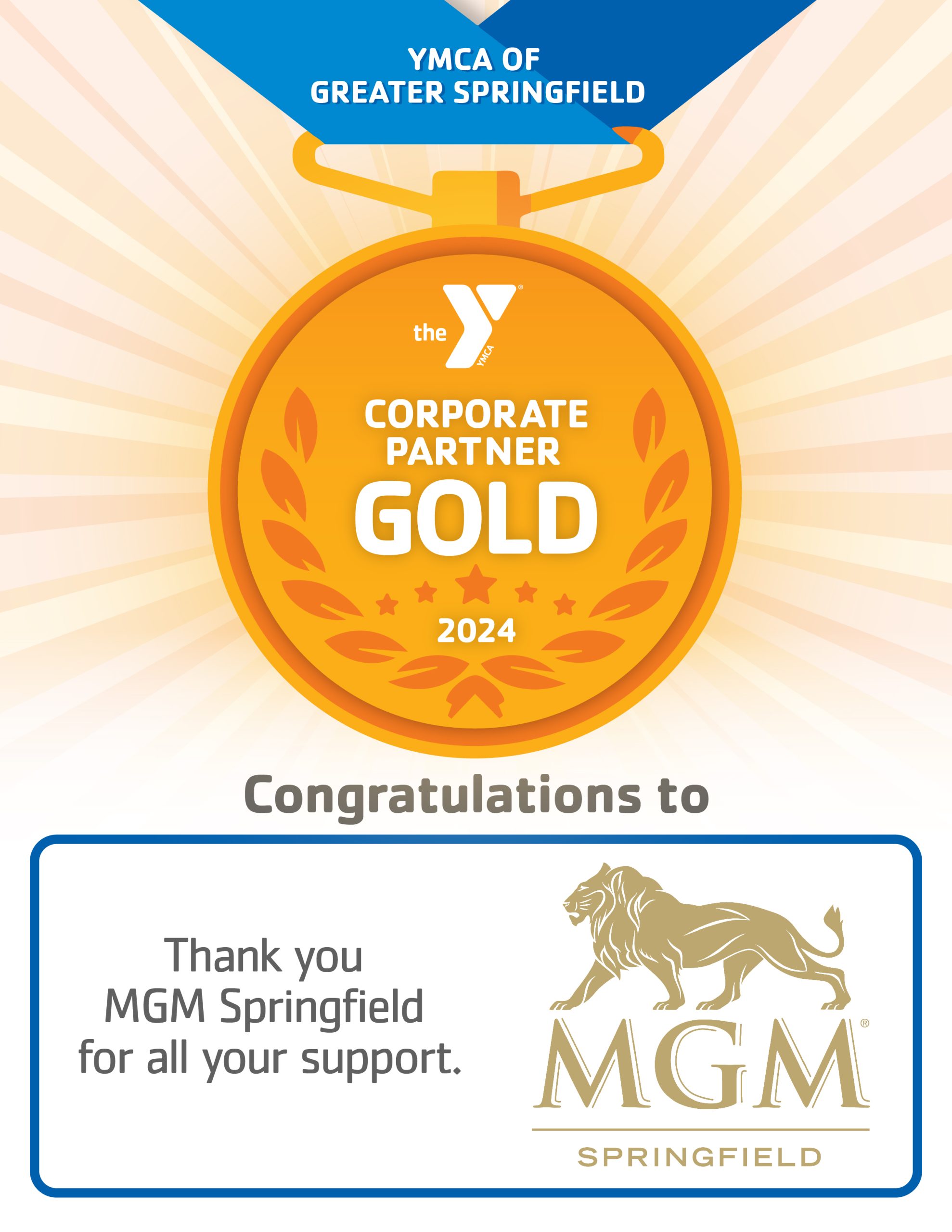 Thank you, MGM Springfield! - YMCA of Greater Springfield