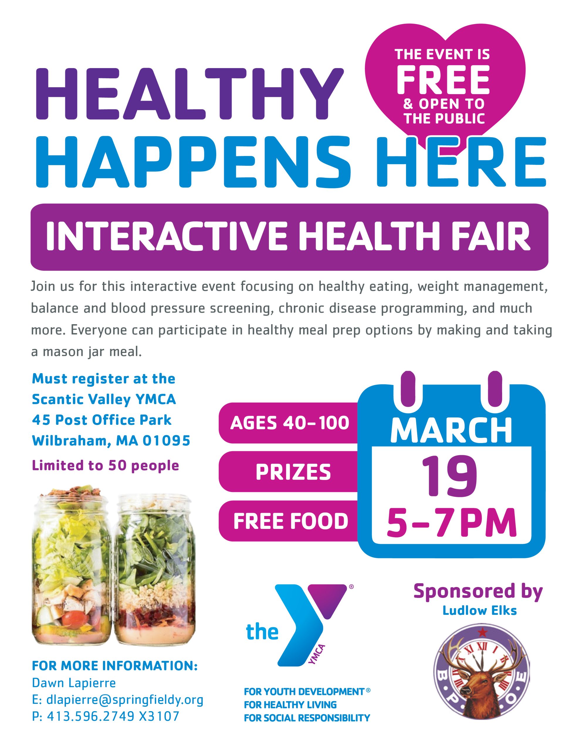 Interactive Health Fair - March 19 - YMCA of Greater Springfield