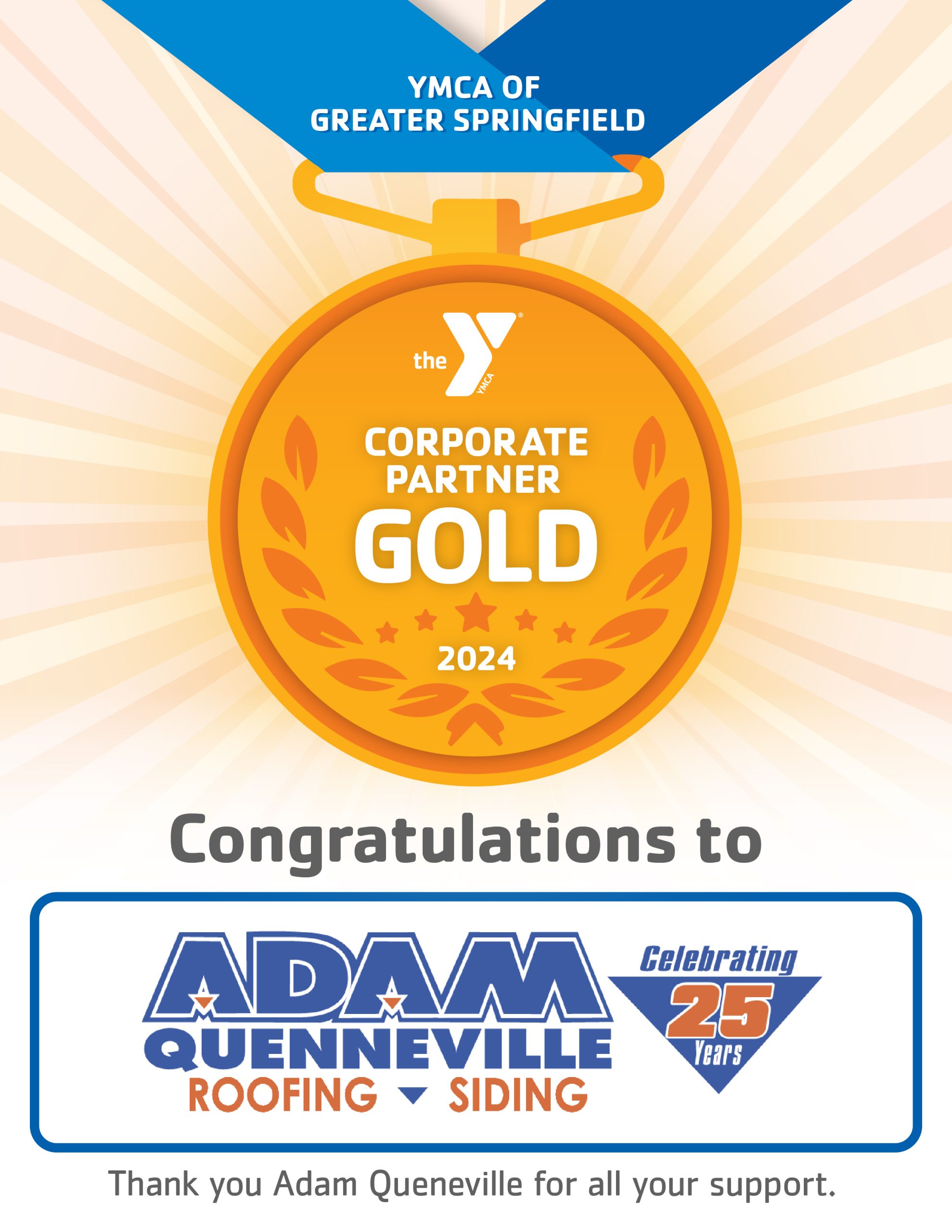 Thank You, Adam Quenneville Roofing & Siding! - YMCA of Greater Springfield